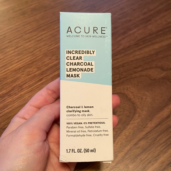 Acure | Skincare | Acure Incredibly Clear Charcoal Lemonade Mask | Poshmark